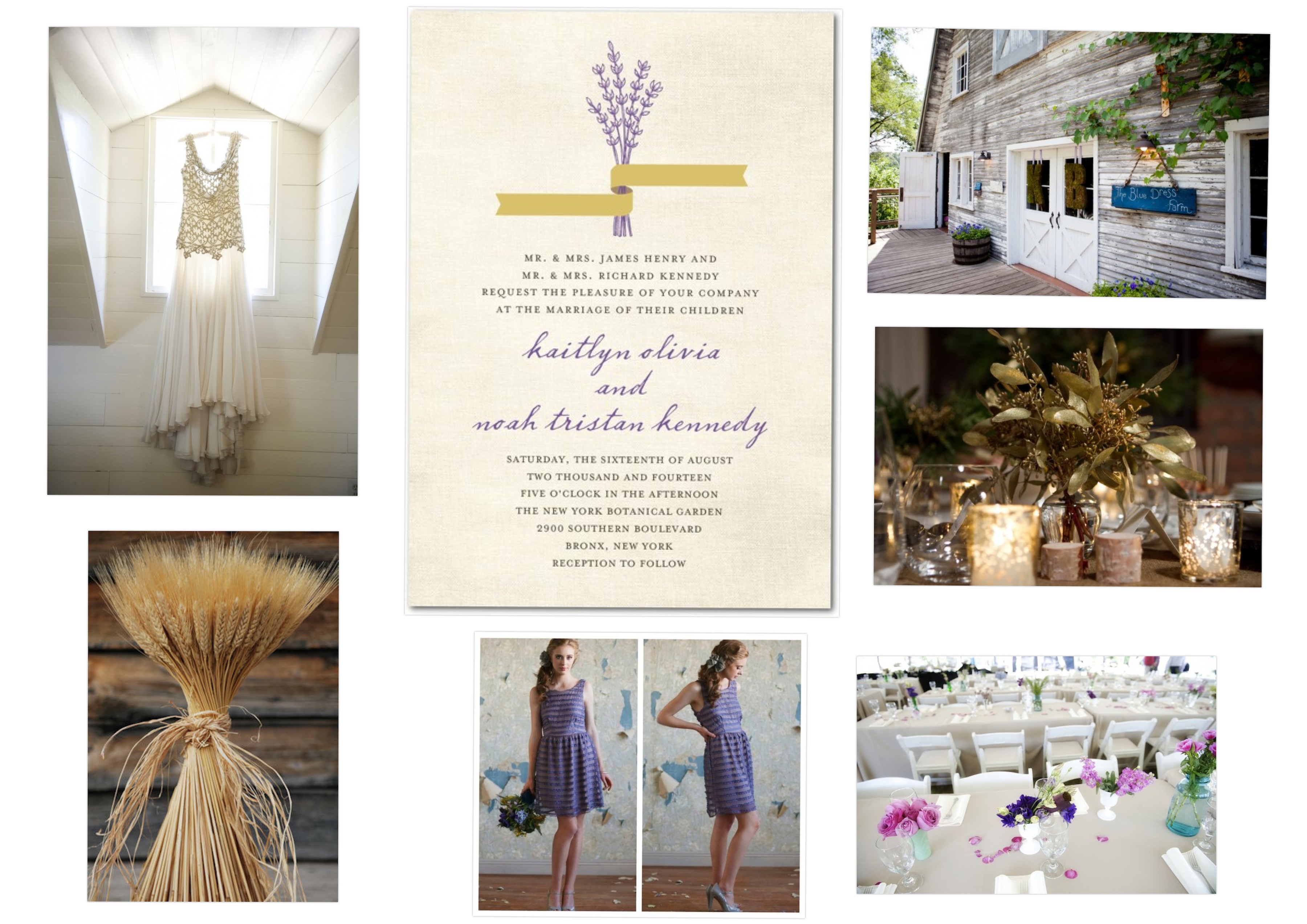 Lavender Gold Wedding Theme Rustic Wedding Chic