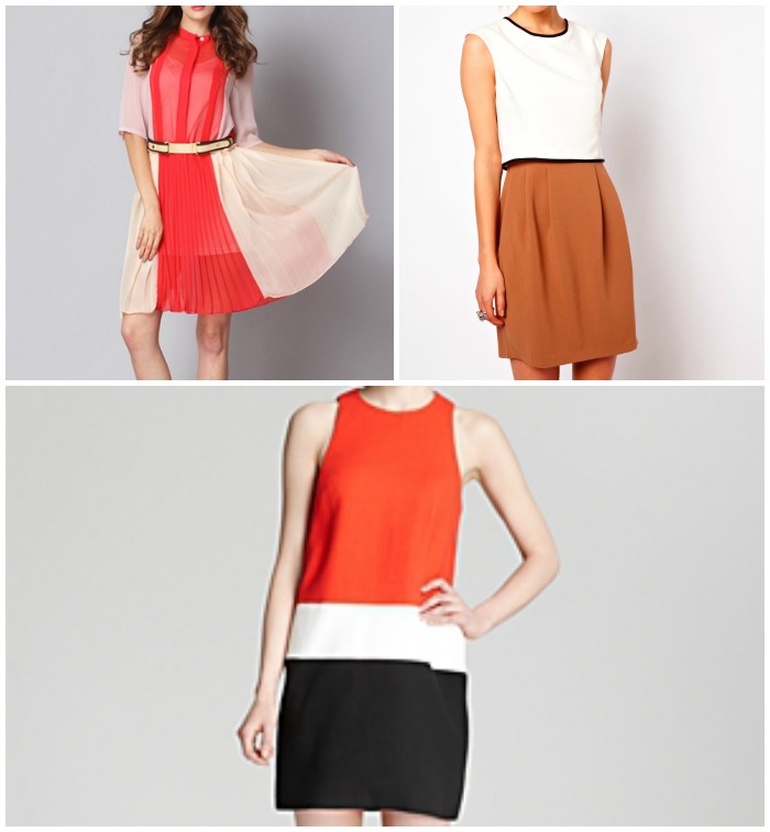 Color Block Dresses for Lakeside Weddings - Rustic Wedding Chic