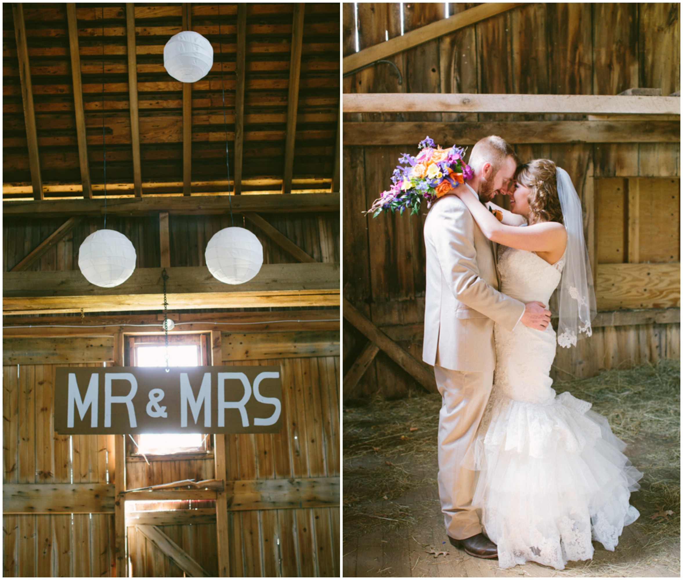 Backyard Wedding In A Barn - Rustic Wedding Chic