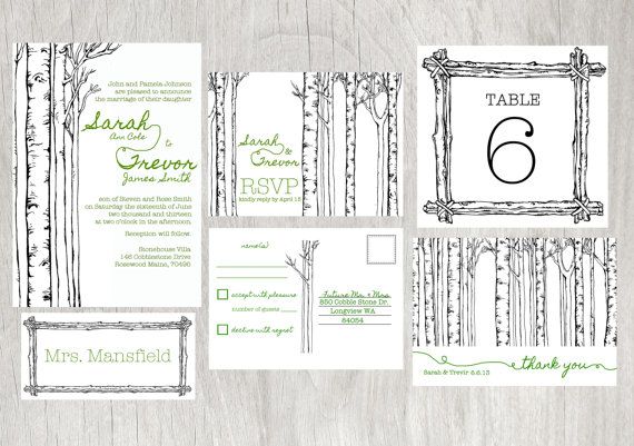 Rustic Chic Wedding Invitations for fall weddings - Rustic Wedding Chic