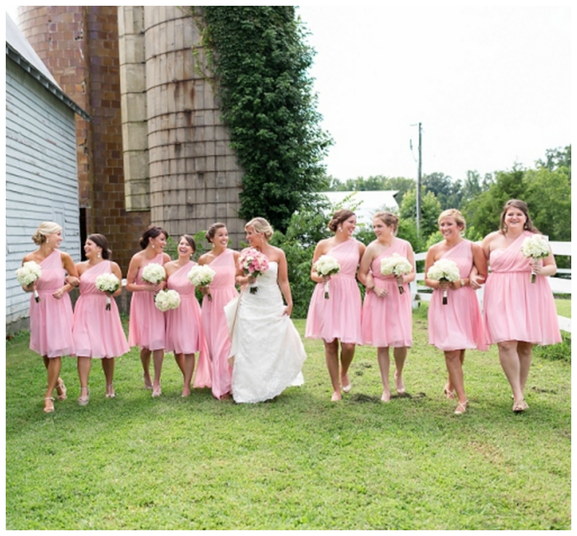 Pink And White Wedding - Rustic Wedding Chic