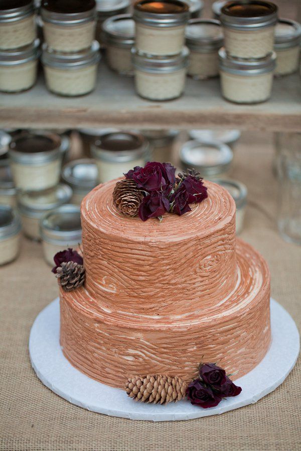 Rustic Chocolate Wedding Cakes - Rustic Wedding Chic