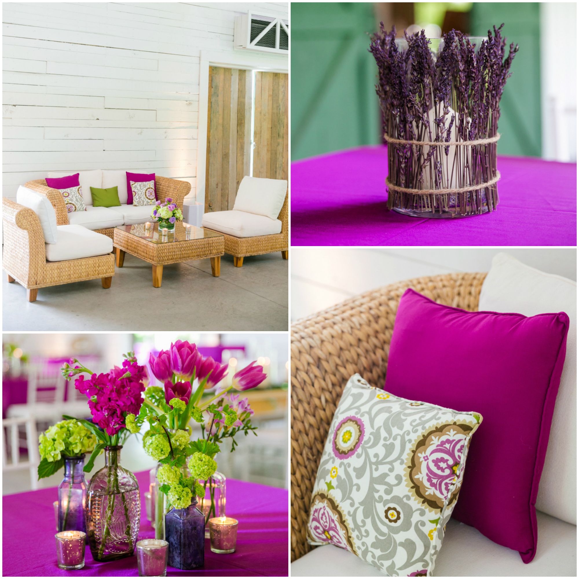 Country Purple Wedding - Rustic Wedding Chic