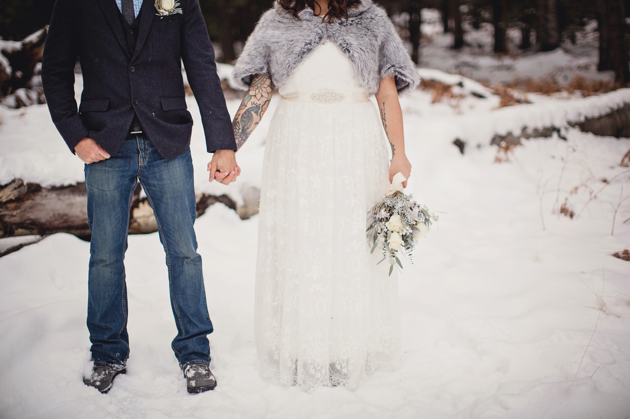 Snowy Winter Rustic Wedding - Rustic Wedding Chic