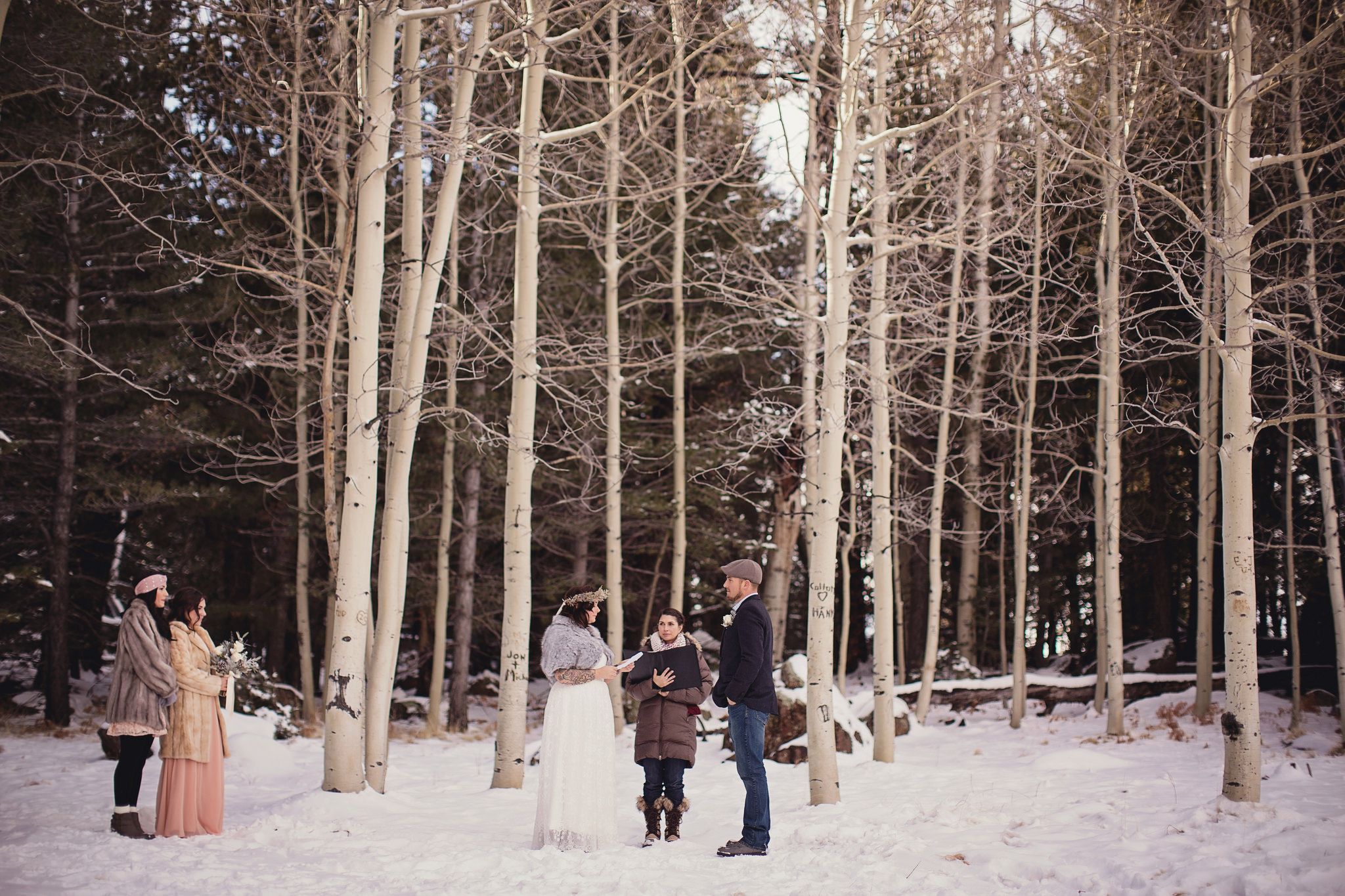 Snowy Winter Rustic Wedding - Rustic Wedding Chic