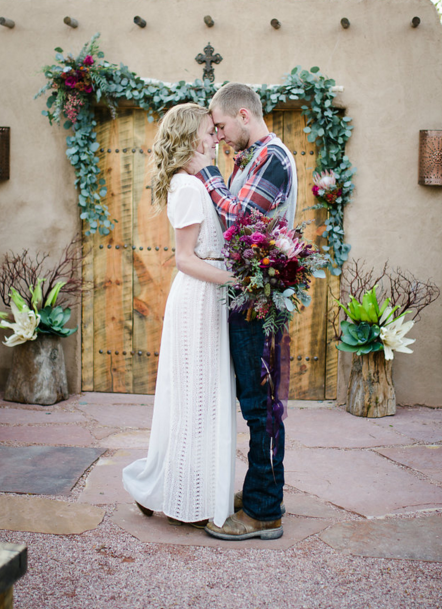 Western Boho Styled Wedding Shoot - Rustic Wedding Chic